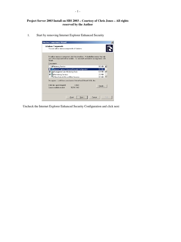 Install Project Server 2003 Steps | PDF | Microsoft Sql Server ...