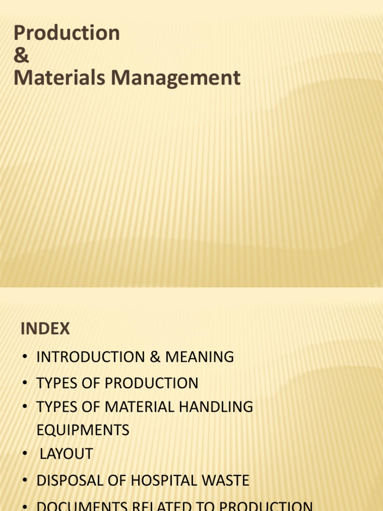 Production and Materials Management | PDF | Waste | Mass Production