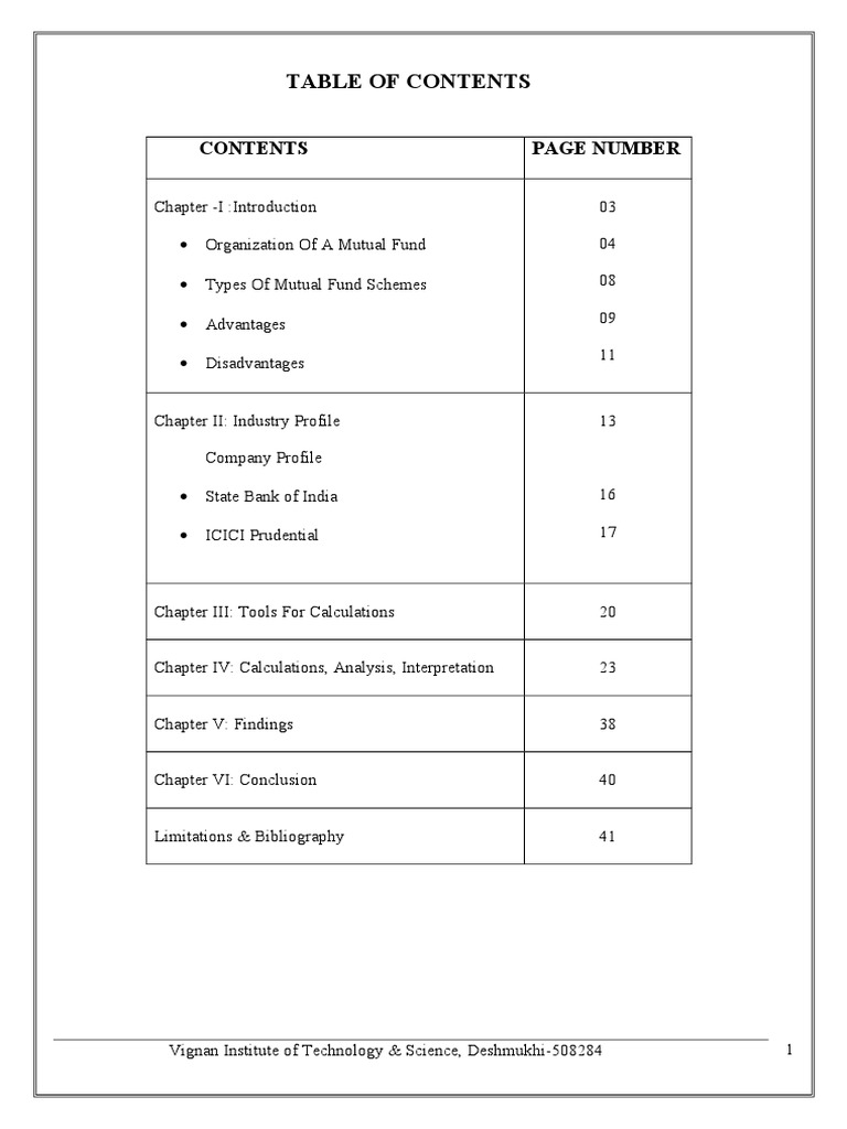 ASHISH Mutual Fund Project Report | PDF