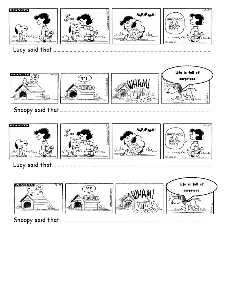 Comic Strip Peanuts | PDF | Art