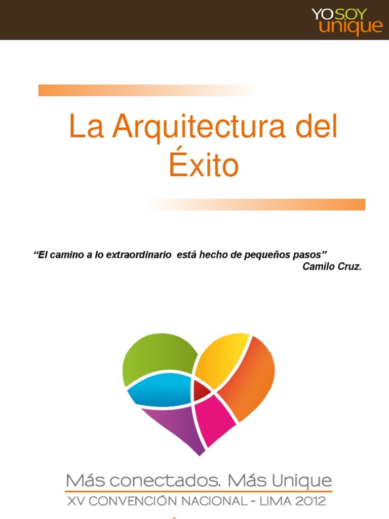 Arquitectura Del Exito Para Talleres C7 Al 9 De Junio Pdf