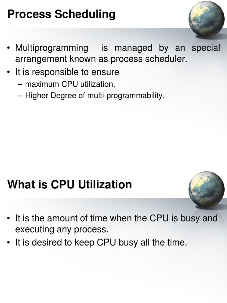 Scheduling Algorithms | PDF | Scheduling (Computing) | Central Processing Unit