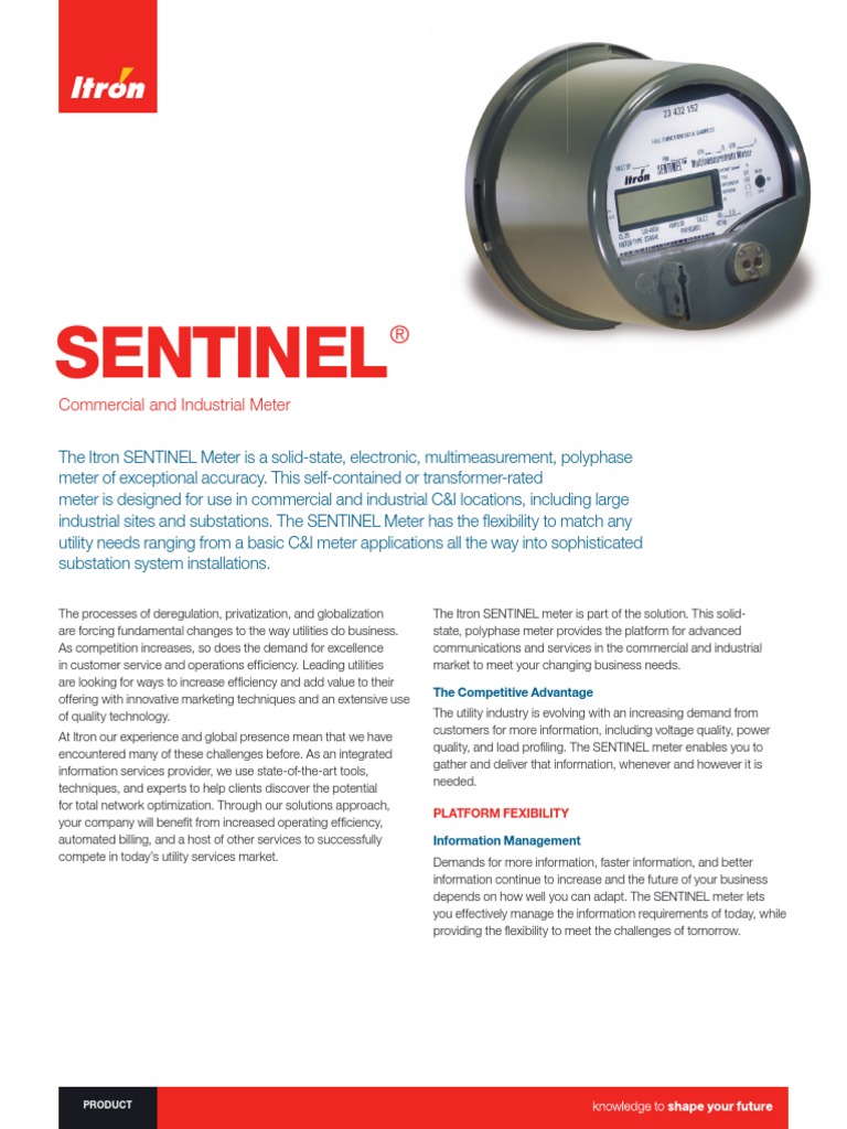 100242BR-07 SENTINEL Solid State Meter PDF | PDF | Modem | Wireless