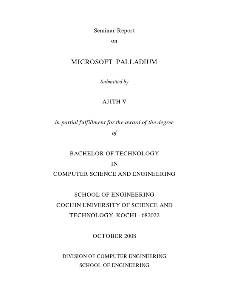 Microsoft Palladium Overview | PDF | Systems Engineering | Computing