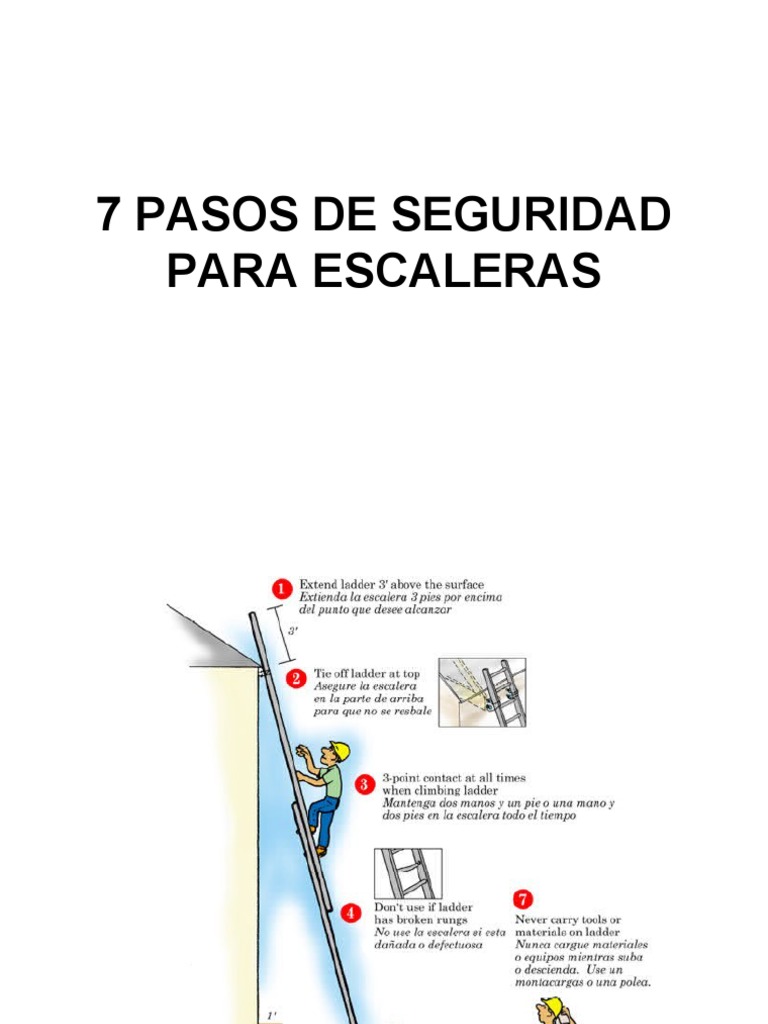 7 Pasos de Seguridad Para Escaleras