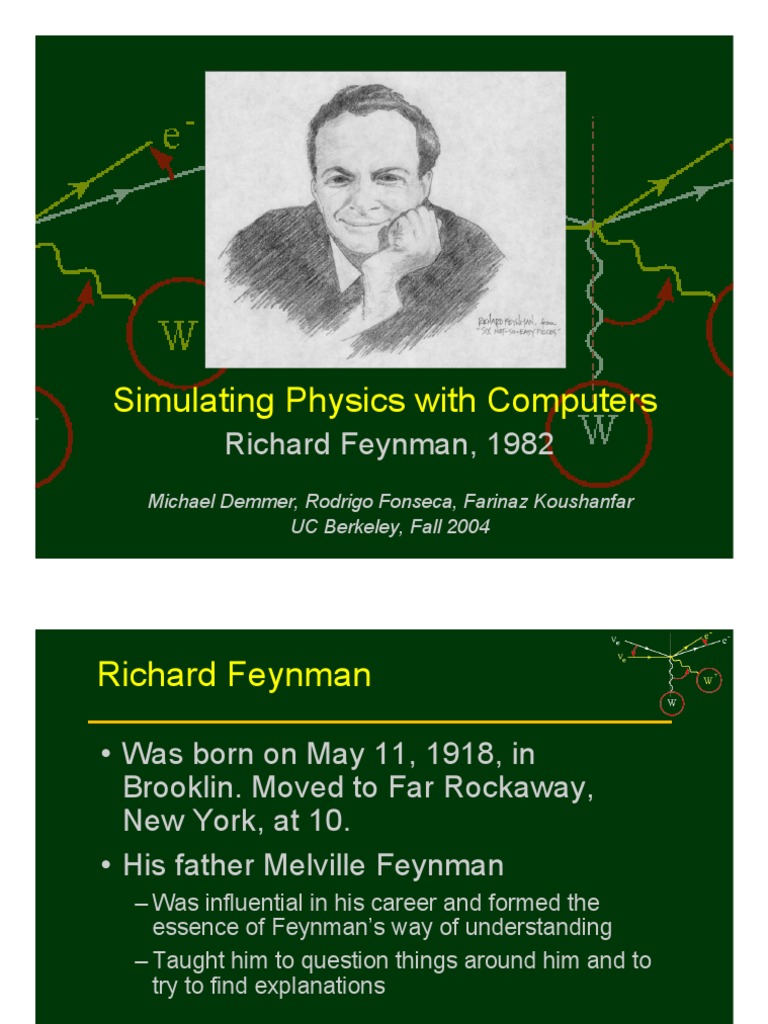 Simulating Physics With Computers | Richard Feynman | Quantum Mechanics