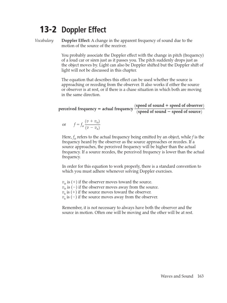 Doppler Effect | PDF | Doppler Effect | Waves