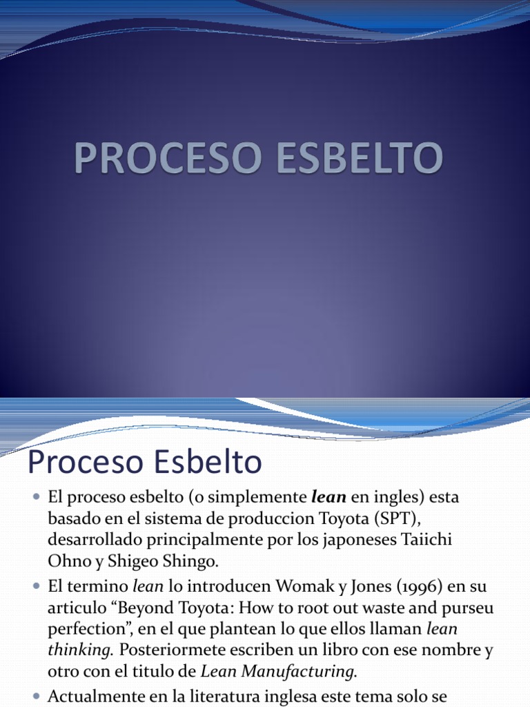 Proceso Esbelto