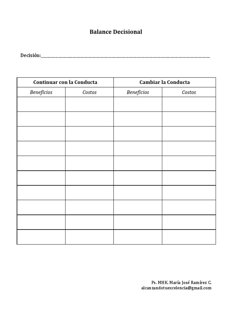 Balance Decisional | PDF