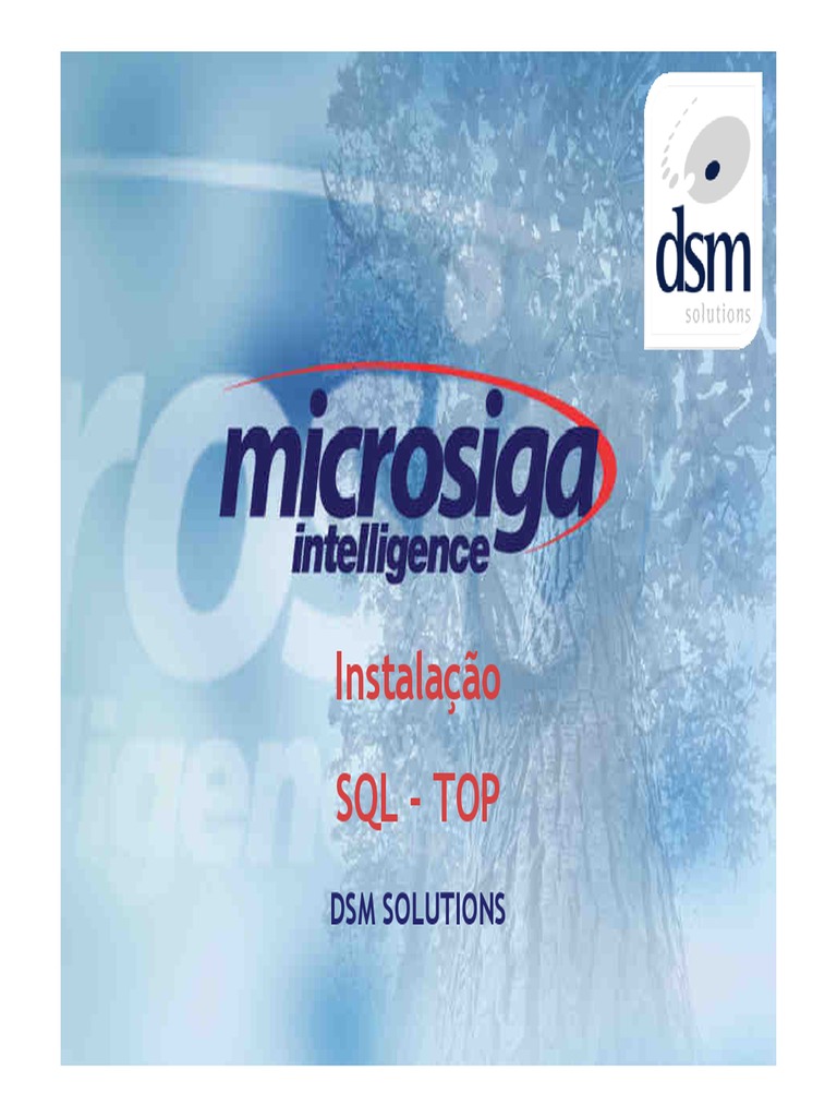 Instalando Protheus Microsiga Com SQL Ou Oracle | PDF | Serviços de ...