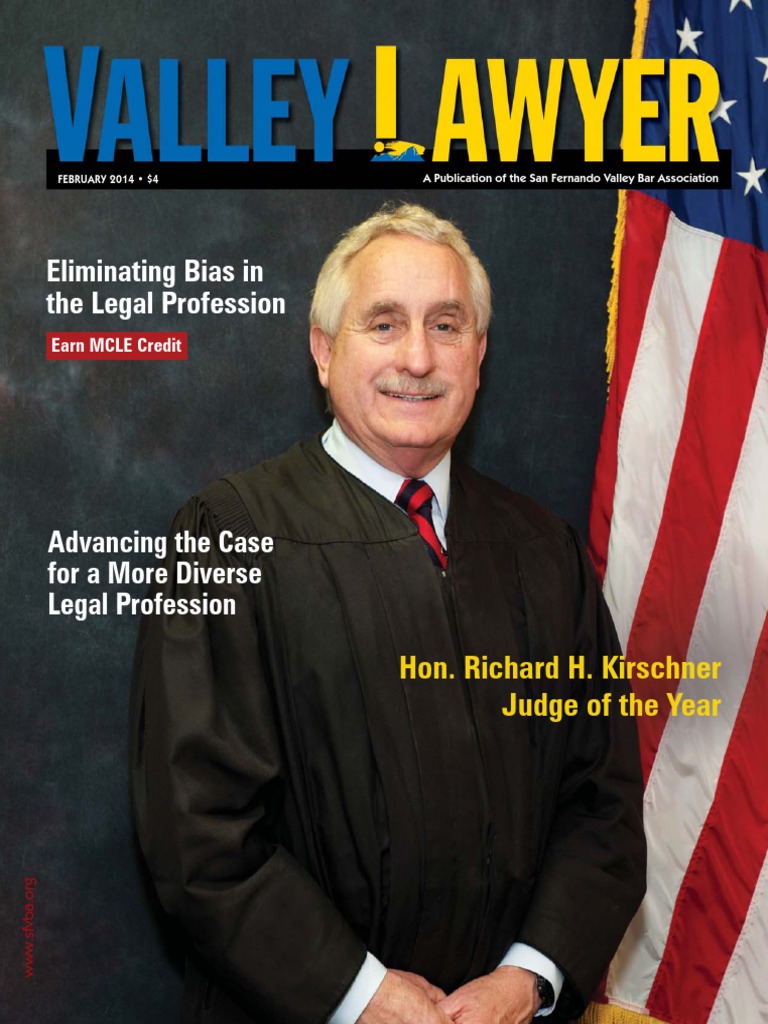 SFVBA Names Hon. Richard H. Kirschner Judge of The Year | PDF | Lawyer ...