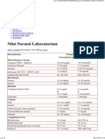 1 Nilai Normal Pemeriksaan Laboratorium | PDF