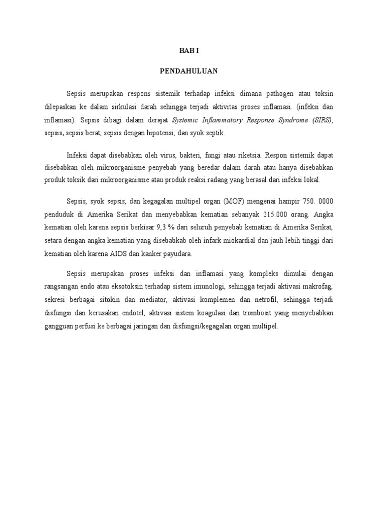 Referat Syok Septic | PDF | Pengembangan Diri | Kesehatan Holistik