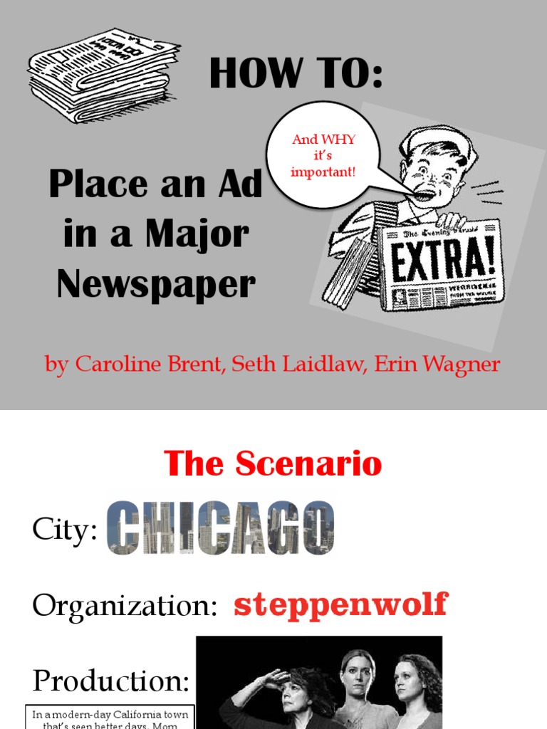 How to Place an Ad in Newspapers | PDF