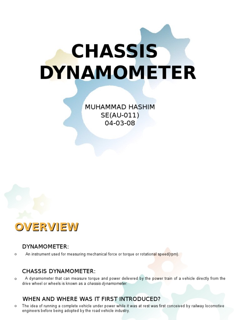 Chassis Dynamometer Overview and Operation | PDF | Computers ...