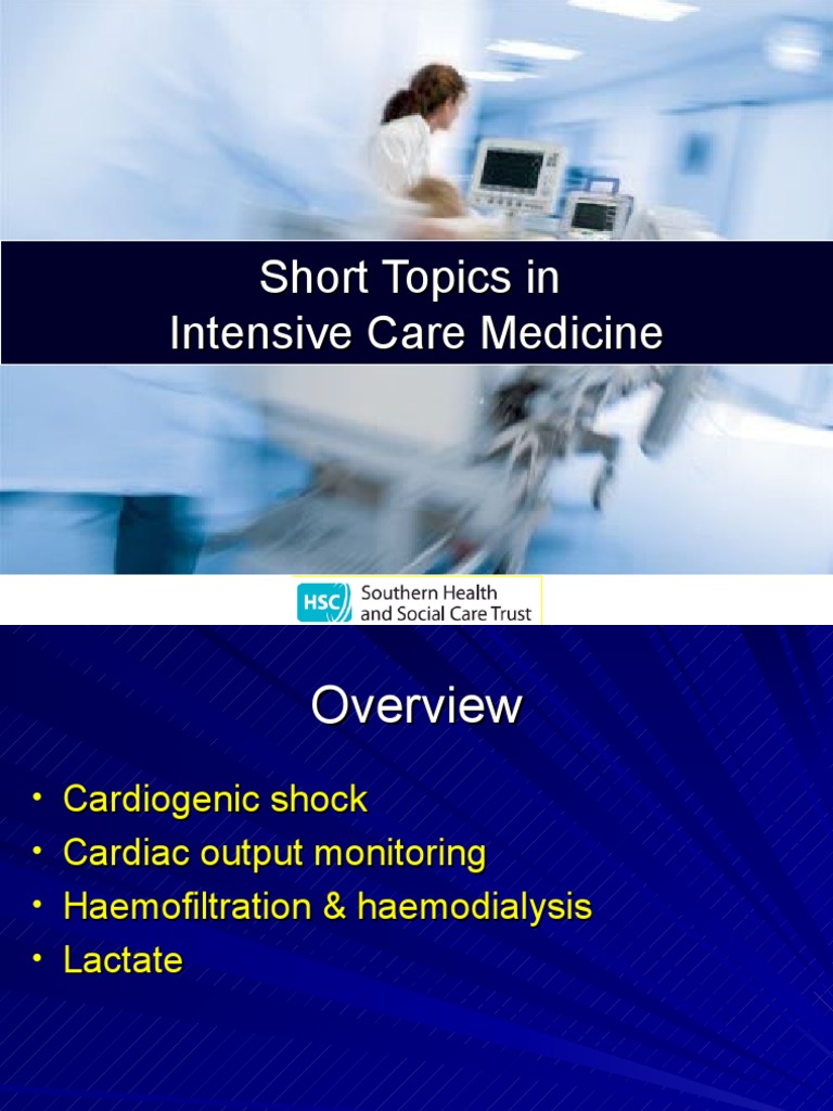 Short Topics in ICU | PDF | Shock (Circulatory) | Myocardial Infarction