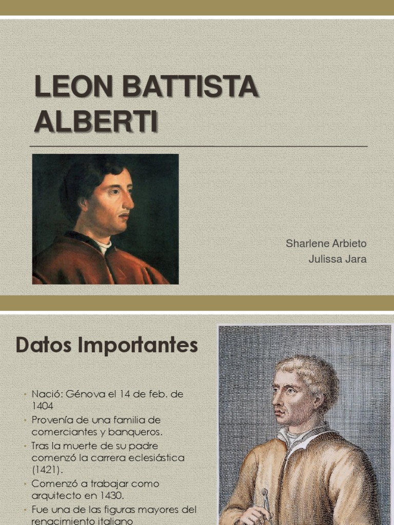 León Battista Alberti: Arquitectura y Belleza | PDF | Diseño ...