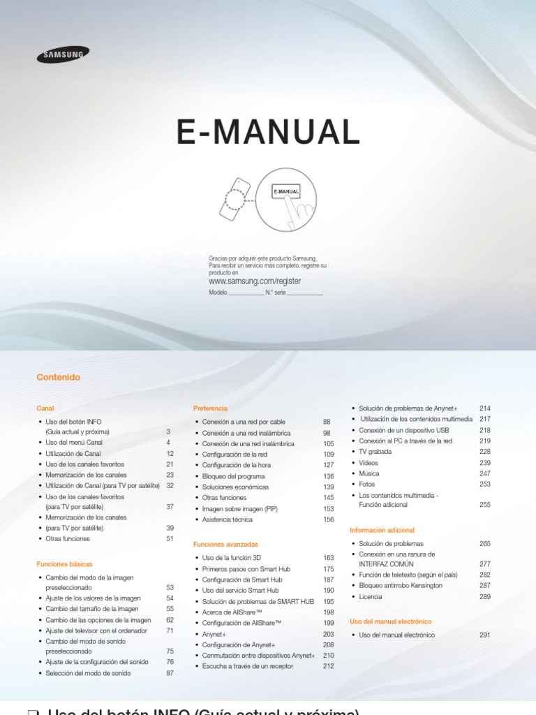 TV SAMSUNG MANUALX6DVBEUA - Spa PDF | PDF | Dirección IP | Televisión