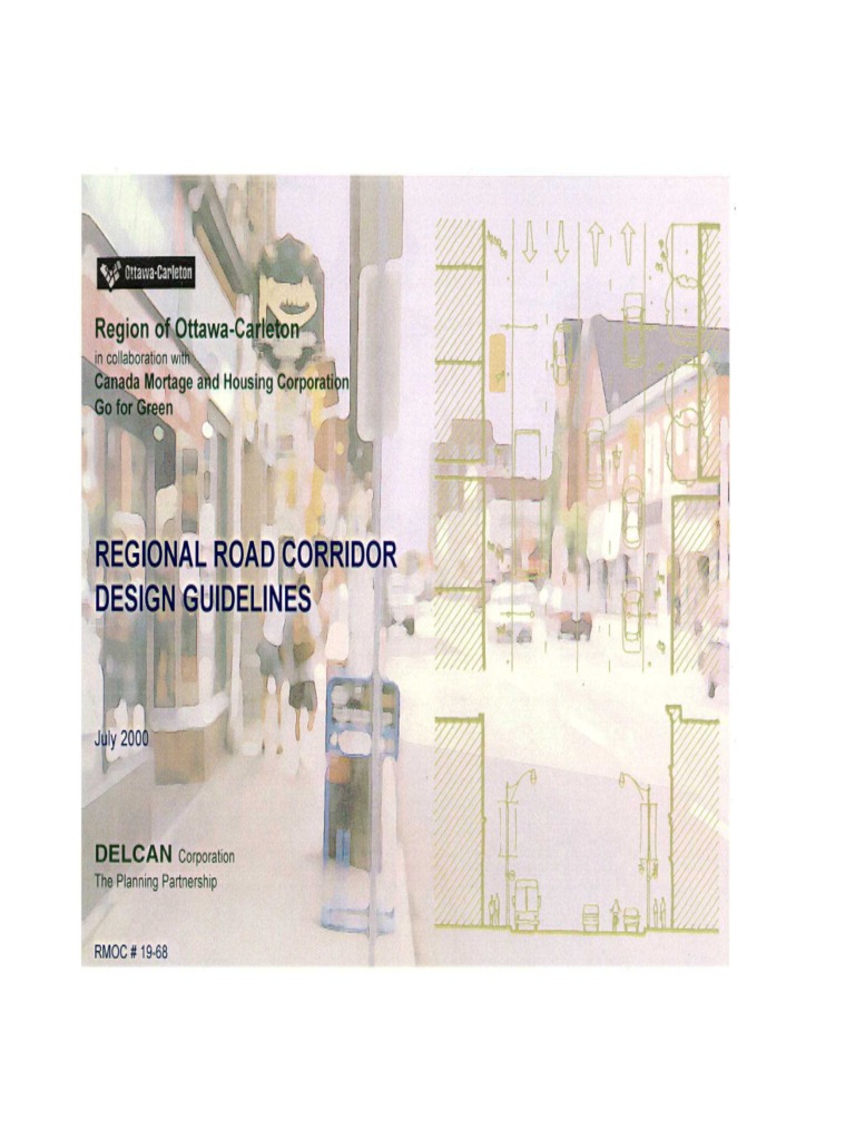 Regional Road Corridor Design Guidelines | PDF | Sidewalk | Street