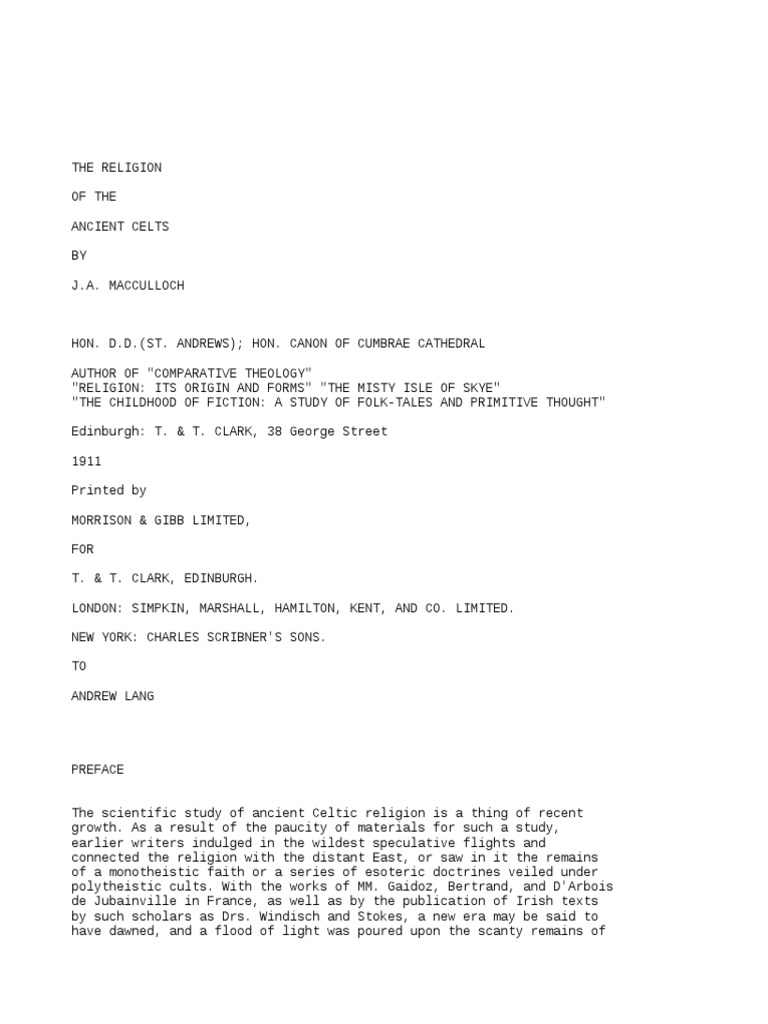 The Religion of The Ancient Celts | PDF | Celts | Picts