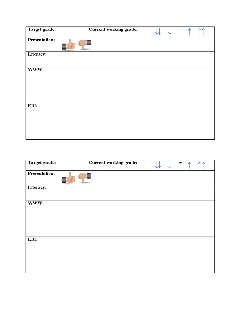 Target Grade: Current Working Grade: Presentation | PDF