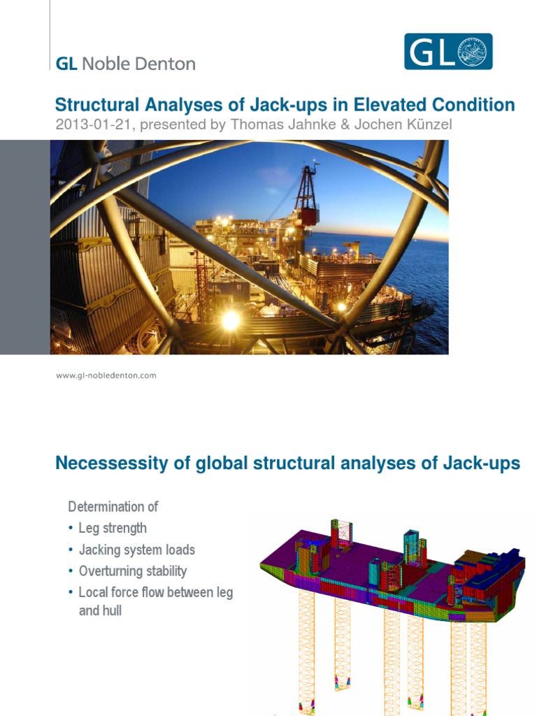 Jack-up Structural Analysis Guide | PDF | Structural Analysis | Waves