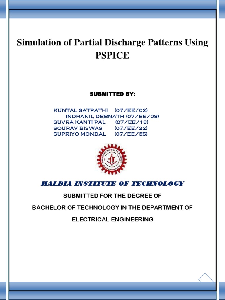 Simulation of Partial Discharge Patterns | PDF | Capacitor | Insulator ...