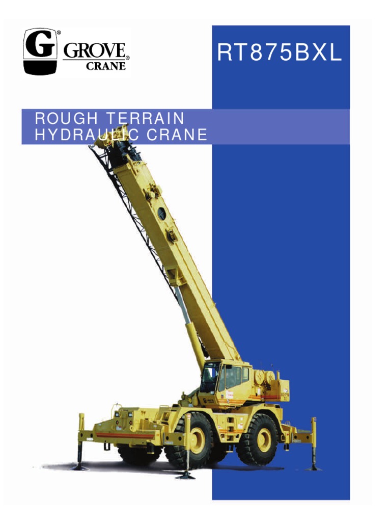 Grove RT875BXL PDF | PDF | Crane (Machine) | Transmission (Mechanics)