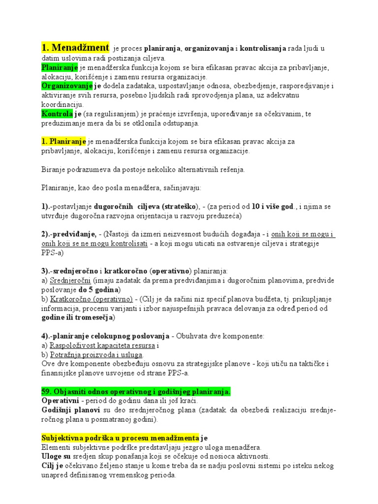 Union - FIM Krusevac - Industrijski Menadzment - 4 Definicije | PDF