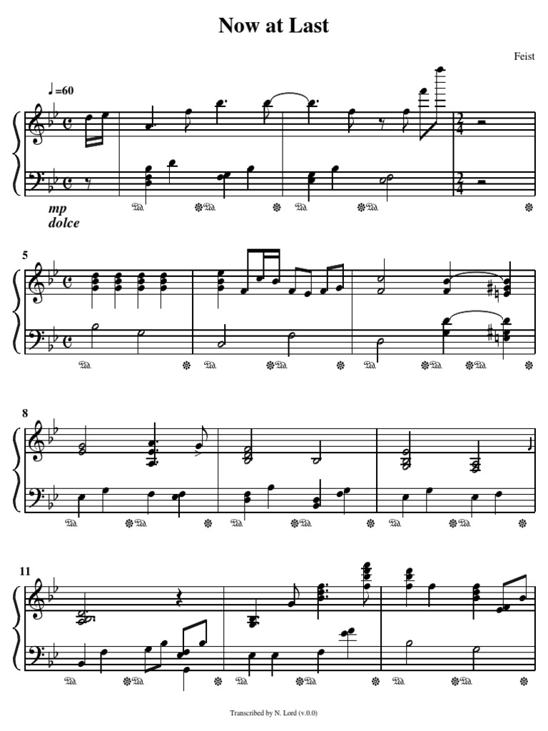 Feist - Now at Last Transcription | PDF | Games & Activities