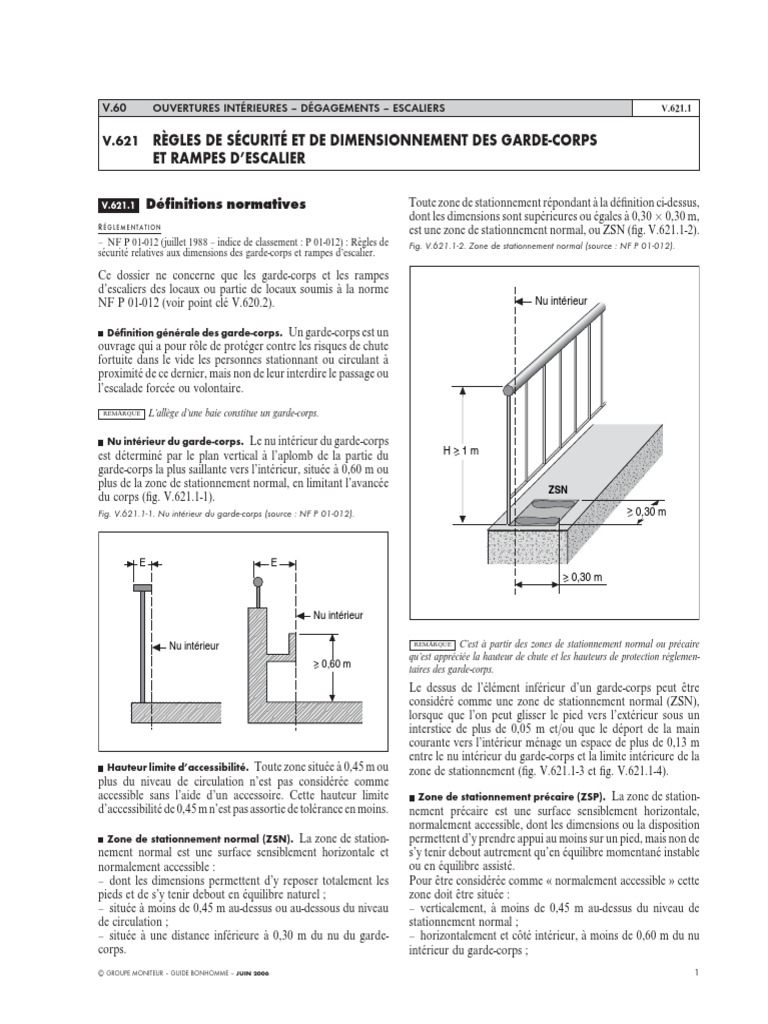 normes_gardes-corps.pdf | Escaliers | Transport