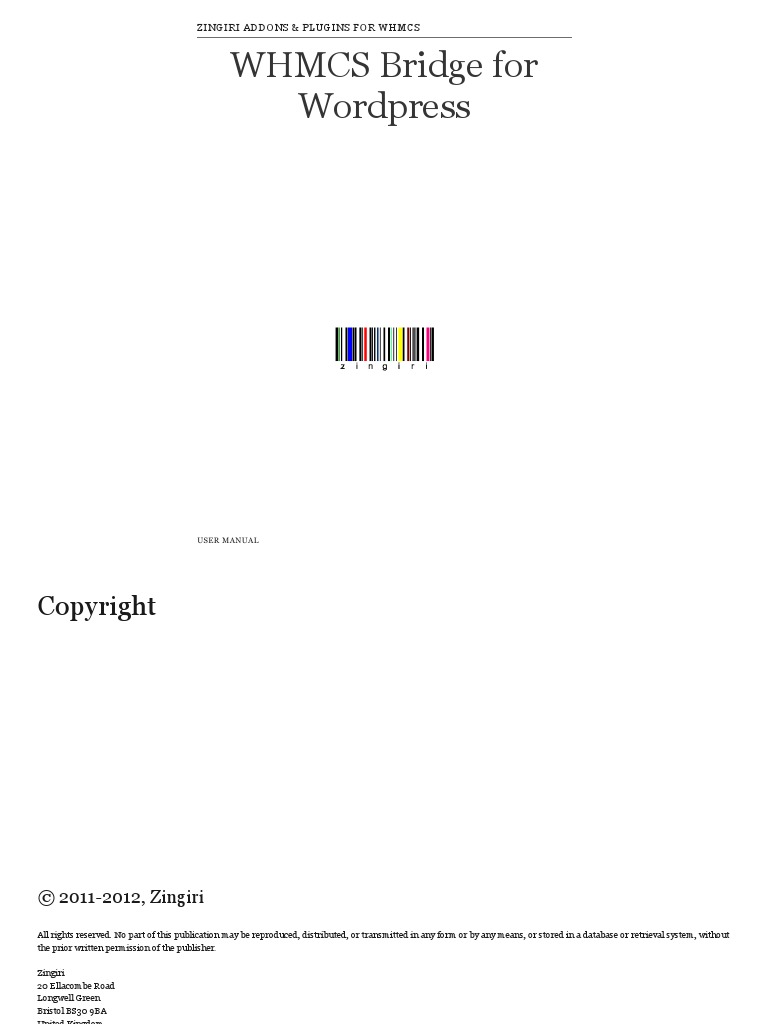 Zingiri WHMCS Bridge | Download Free PDF | Word Press | File Transfer Protocol