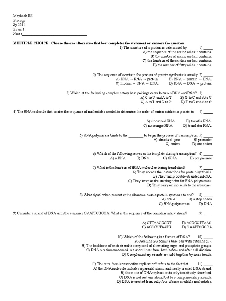 MULTIPLE CHOICE. Choose The One Alternative That Best Completes The ...