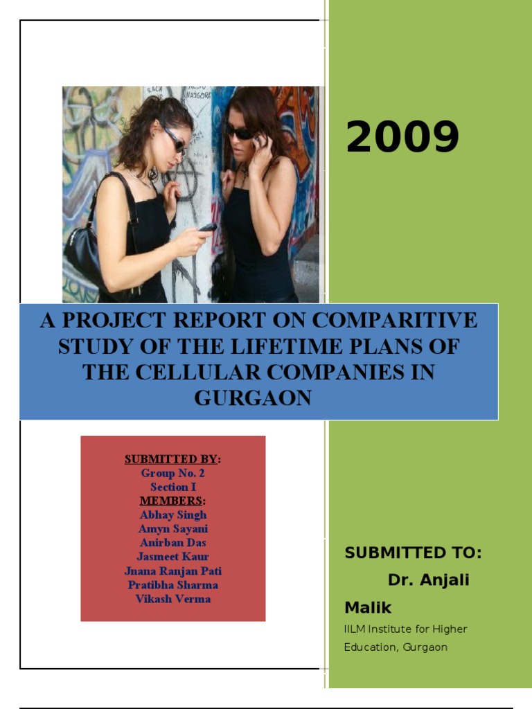 Comparative Study of Life Time Plans of Different Mobile Operators in ...