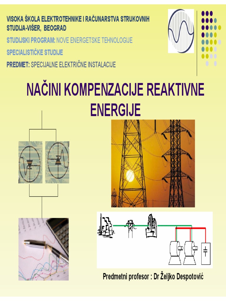 Nacini Kompenzacije Reaktivne Energije
