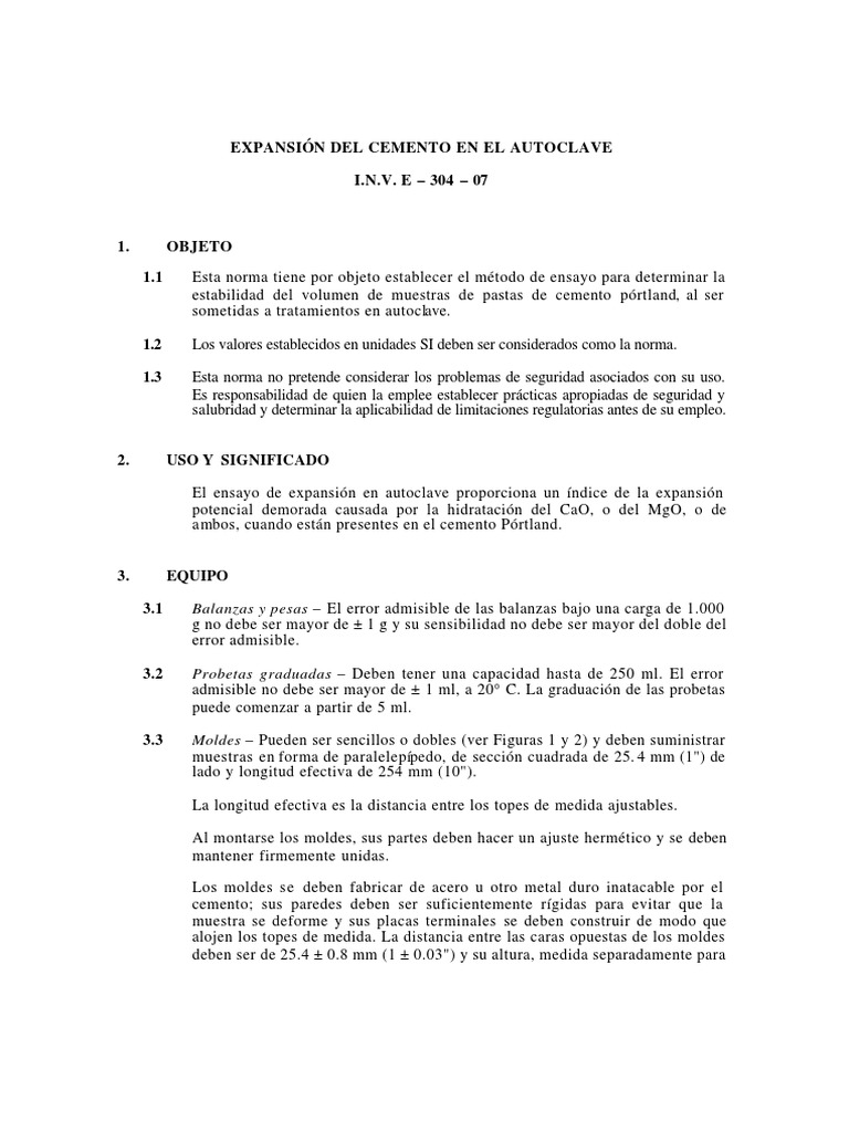 Norma INV E-304-07 PDF | PDF | Presión | Caldera