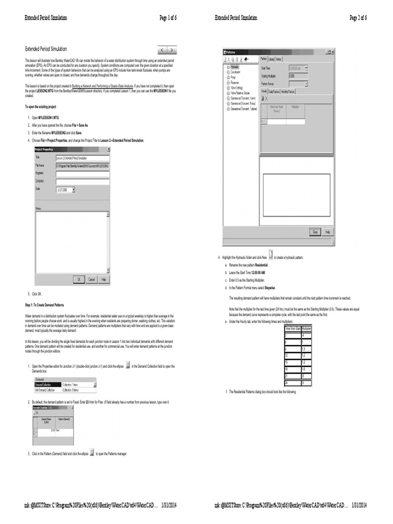 Watercad 2.0 | PDF | Computer File | Simulation