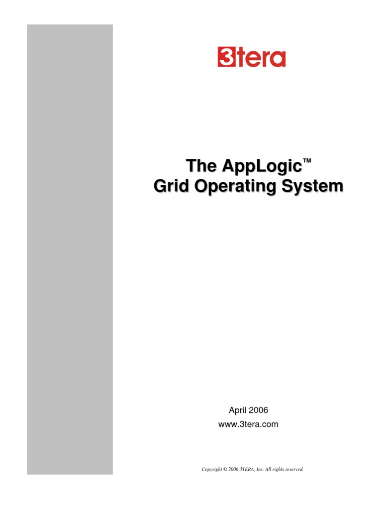 AppLogic Technology | PDF | Grid Computing | Operating System