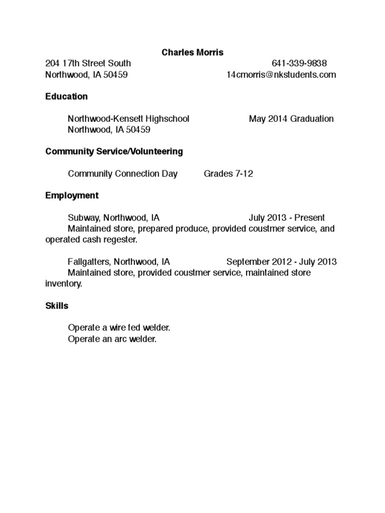 Charles Morris - Resume Overview | PDF