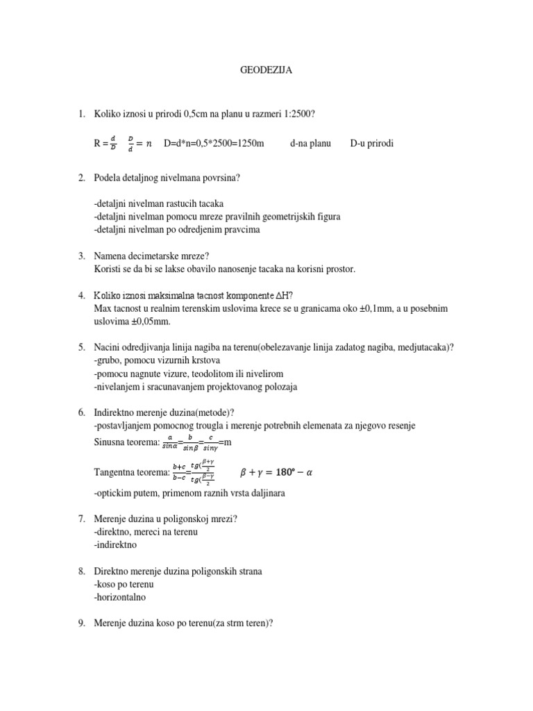 GEODEZIJA | PDF