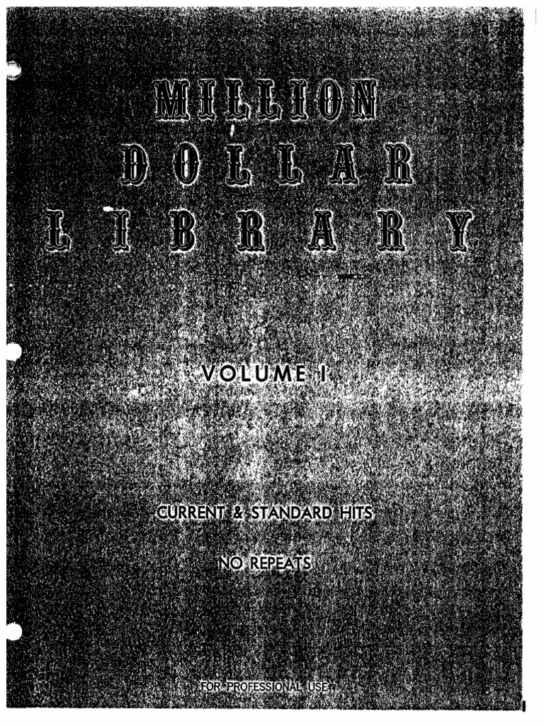 Million Dollar Library Volume 1 | PDF