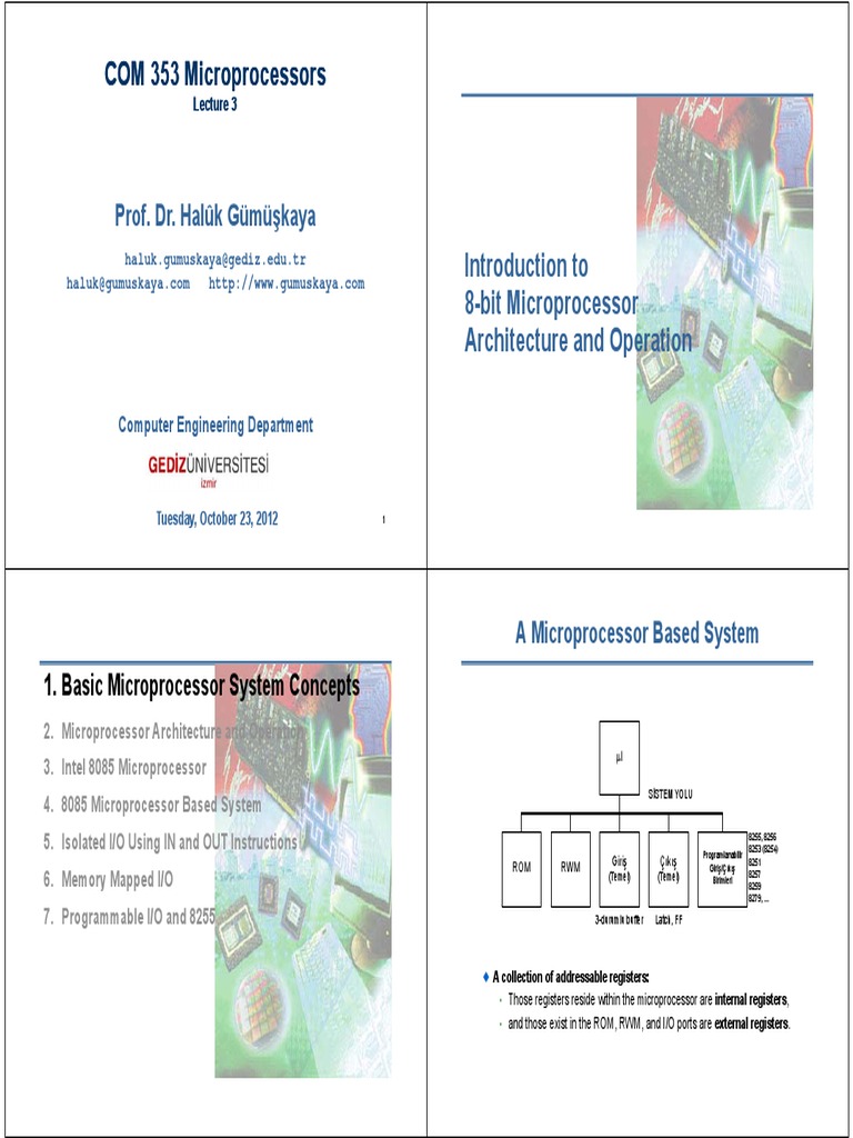 Mp3-8-Bit Microprocessor Architecture and Operation | PDF | Input ...