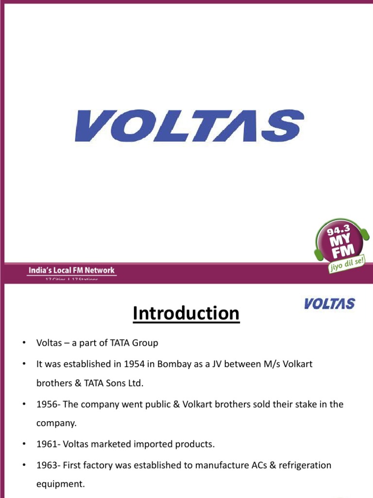 Voltas | PDF | Air Conditioning | Brand