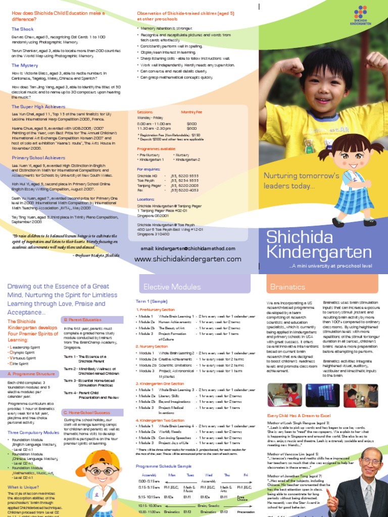 SK Shichida Method | PDF | Preschool | Kindergarten