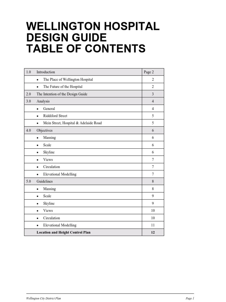 Wellington Hospital Design Guide | PDF | Hospital | Building