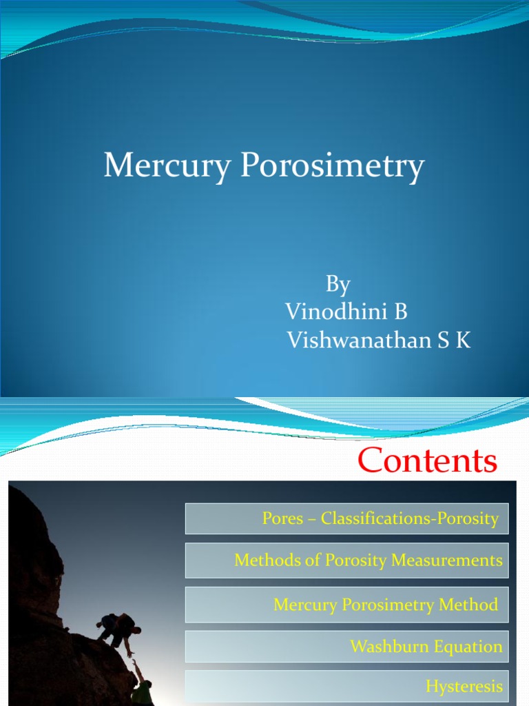 Understanding Porous Materials Through Mercury Porosimetry: A ...