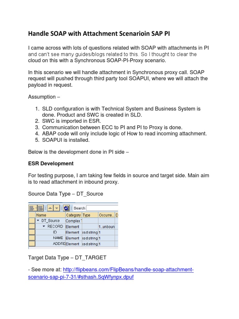 SOAP Attachments in SAP PI Guide | PDF | String (Computer Science ...