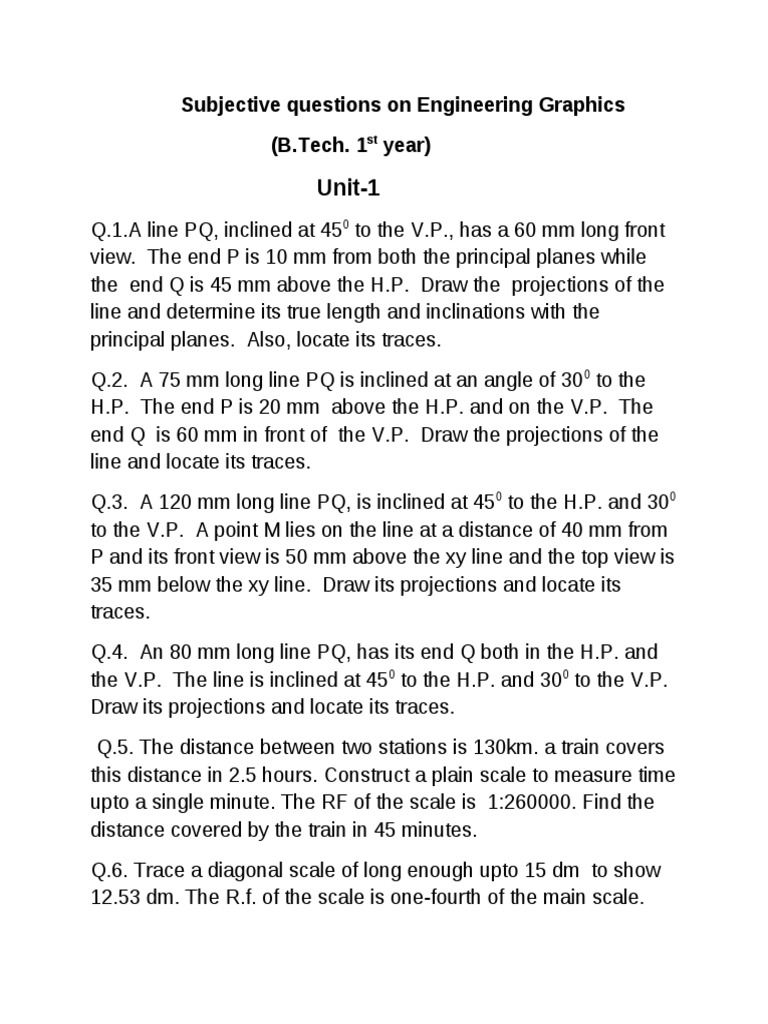 Graphics Question | PDF | Space | Geometry
