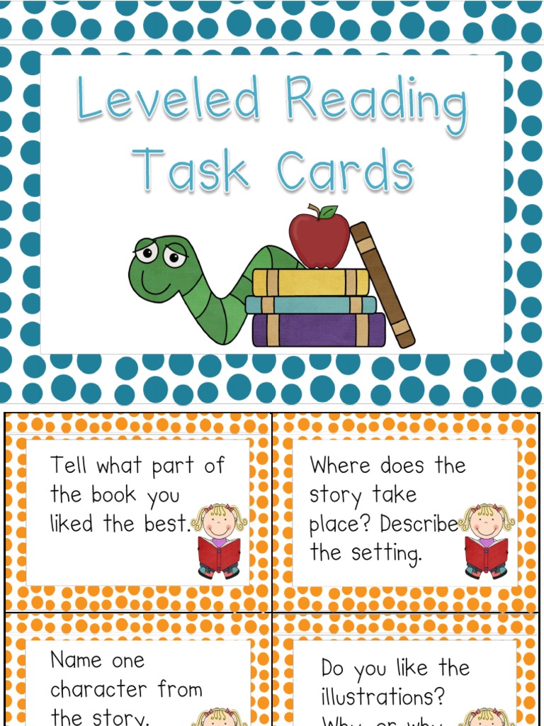 Leveled Reading Center Task Cards | PDF | Language Arts & Discipline