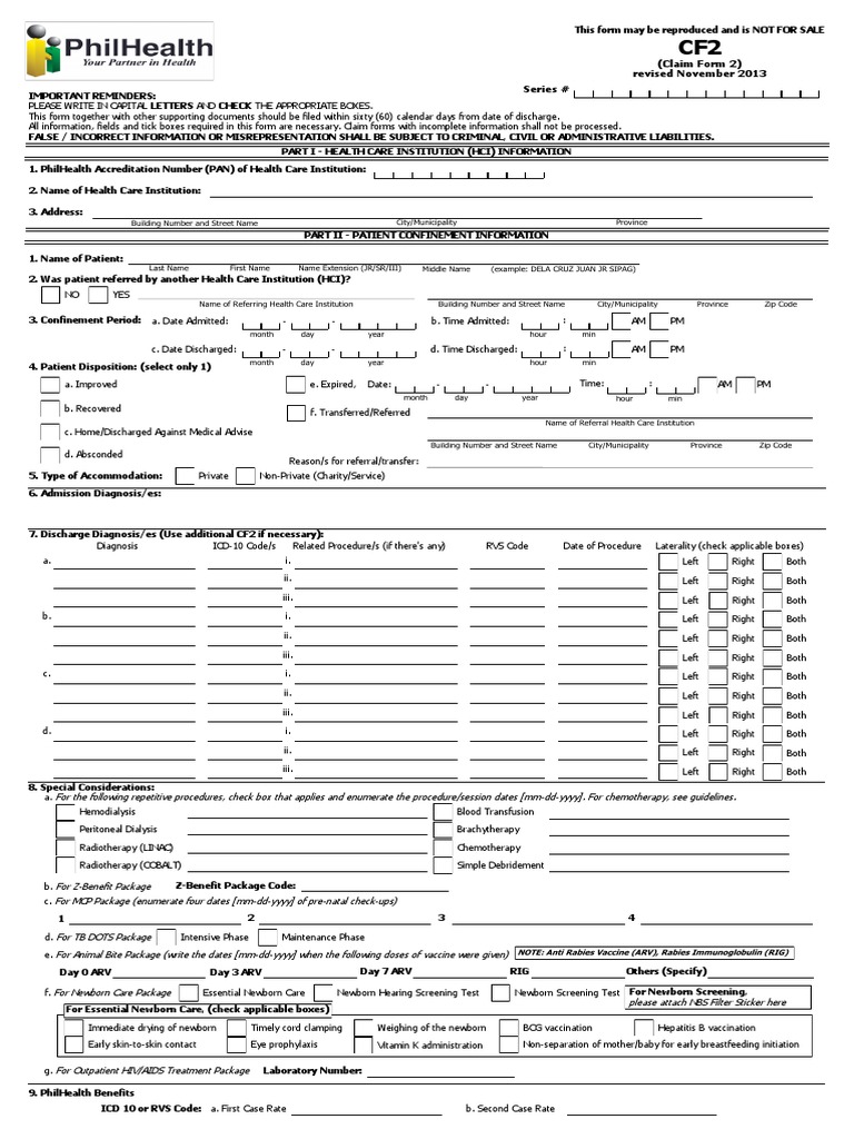 PhilHealth Circular No. 0035, s.2013 Annex11 - PhilHealthClaimForm2 ...